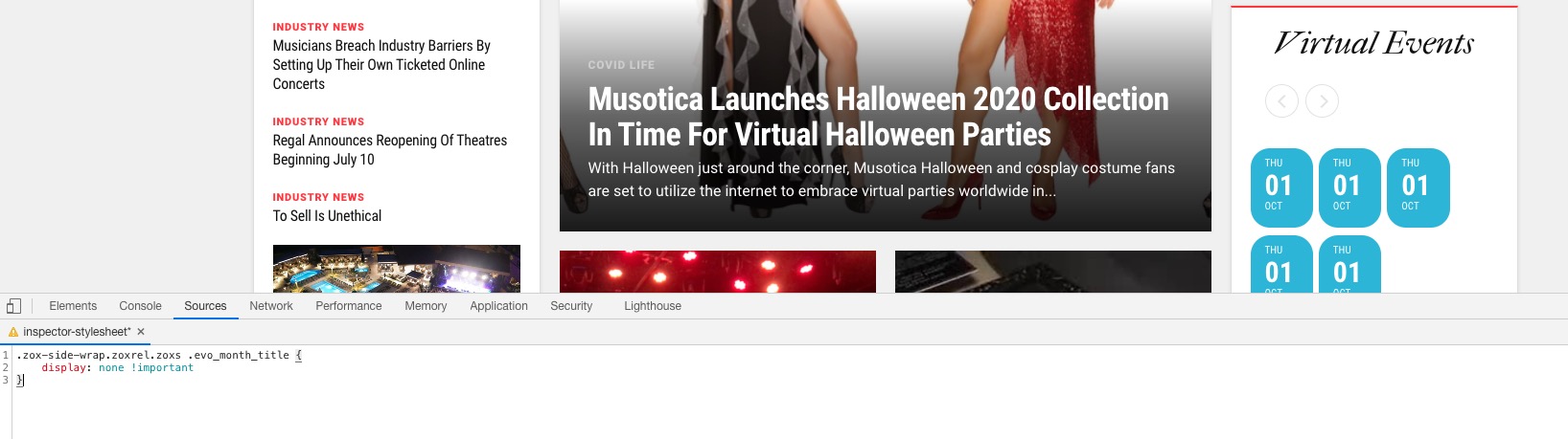 Hide month not working in shortcode – EventON Help Desk
