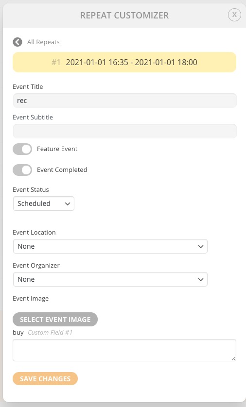 Repeating Events with Different Details – EventON Help Desk