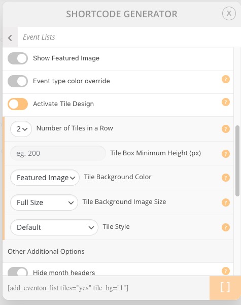 Shortcode input – where does this go? – EventON Help Desk