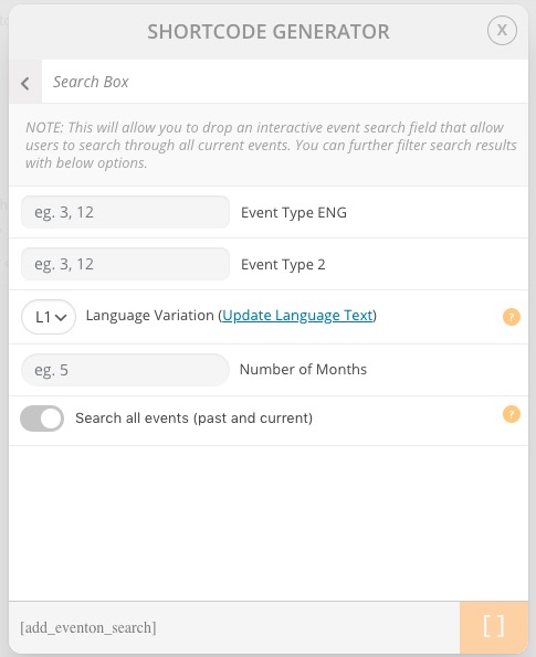 how to search only in specific year? – EventON Help Desk