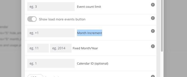 How to display only months with active events for a specific event ...