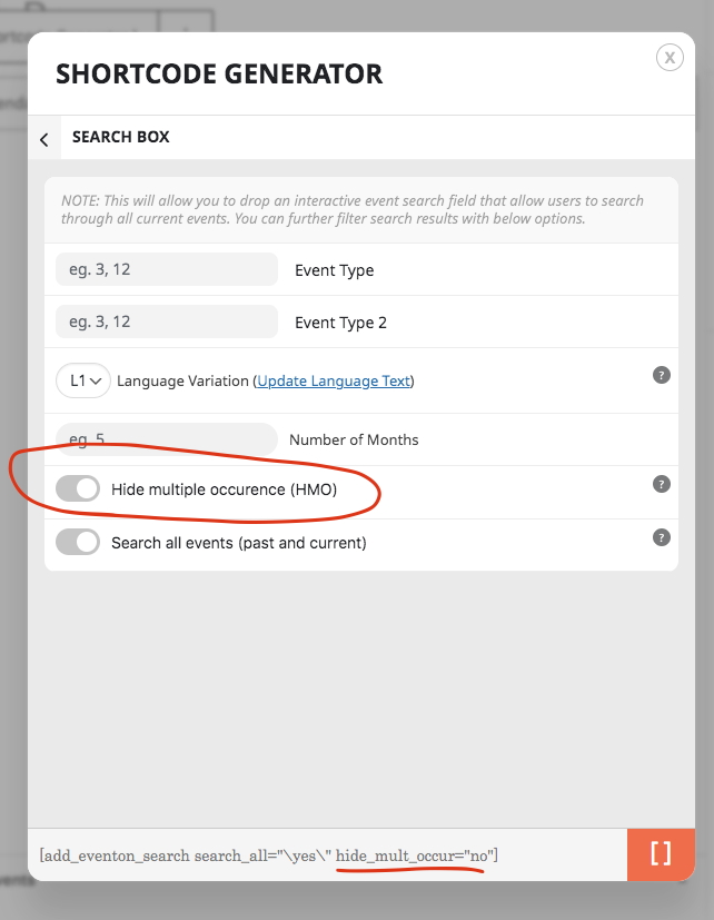 Search function: search for event titles only. – EventON Help Desk
