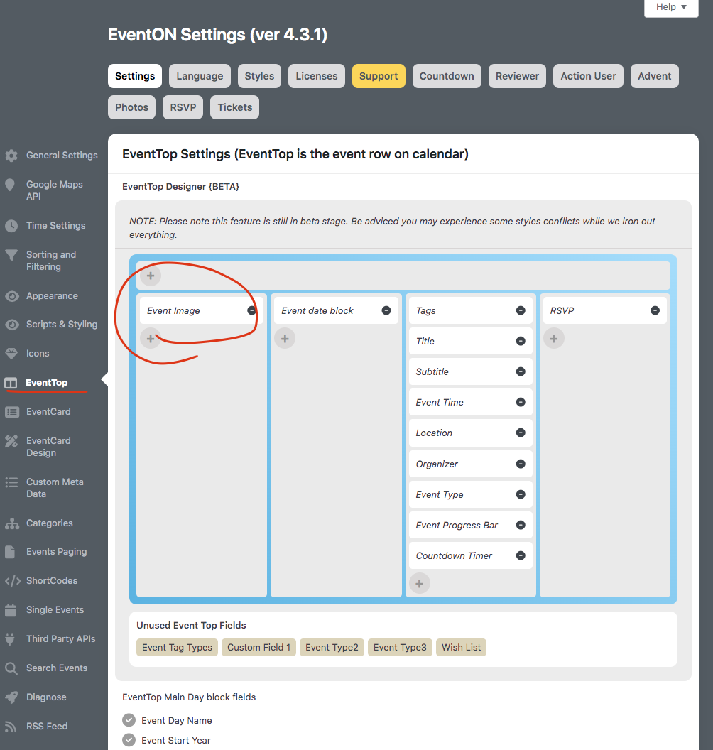 Thumbnails on eventTOP not displayed – EventON Help Desk