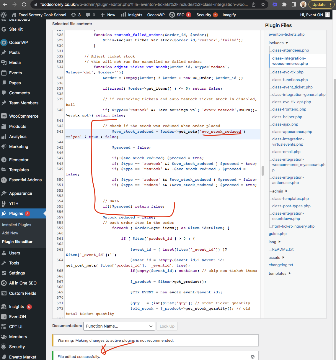 Stock – EventON Help Desk