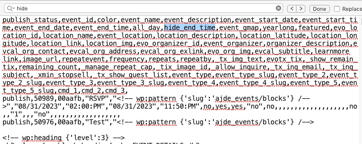 How Do I Use Csv Importer For Events Which Should Not Display The End Time And Where In Eventon