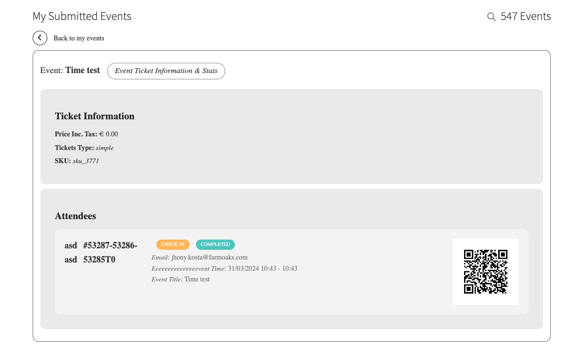 Front End: SALES INSIGHT VIEW ATTENDEES DOWNLOAD (CSV) – EventON Help Desk