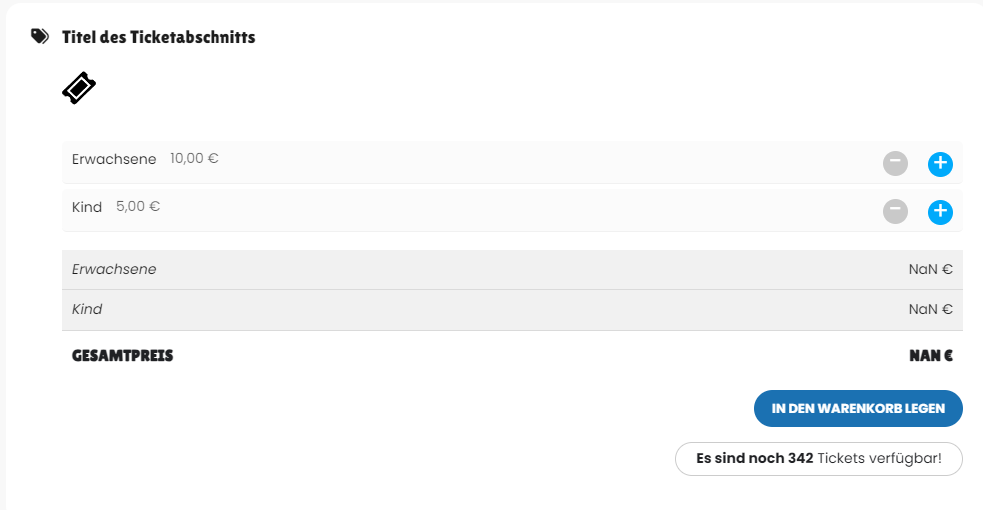 Error ticket ammount translate – EventON Help Desk